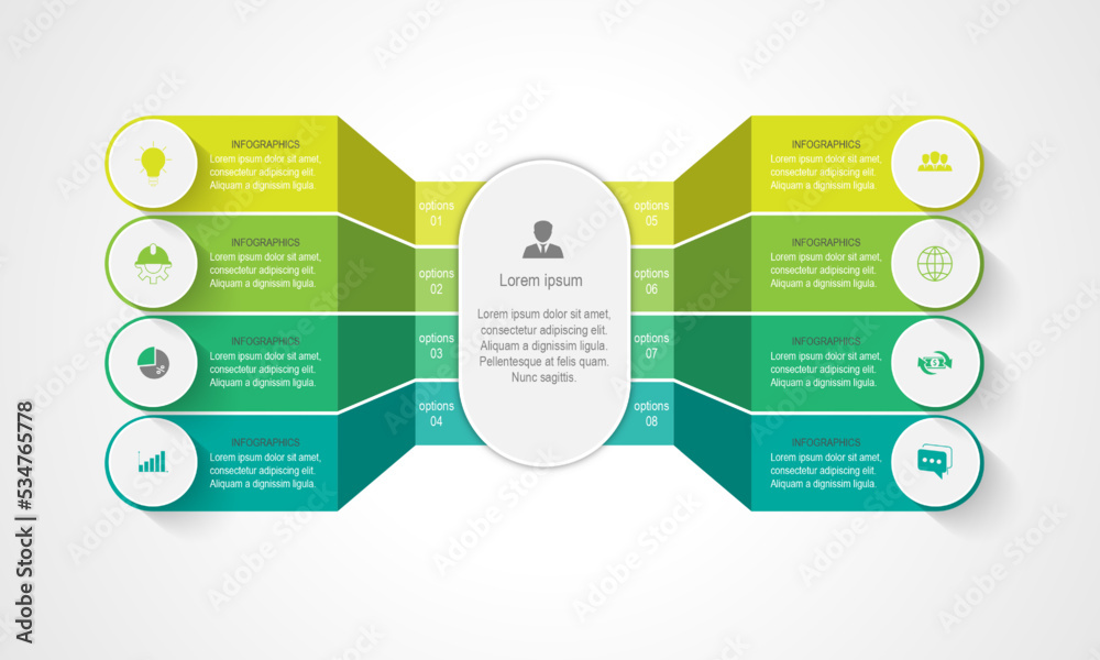Business data visualization. Process chart. Abstract elements of graphs ...