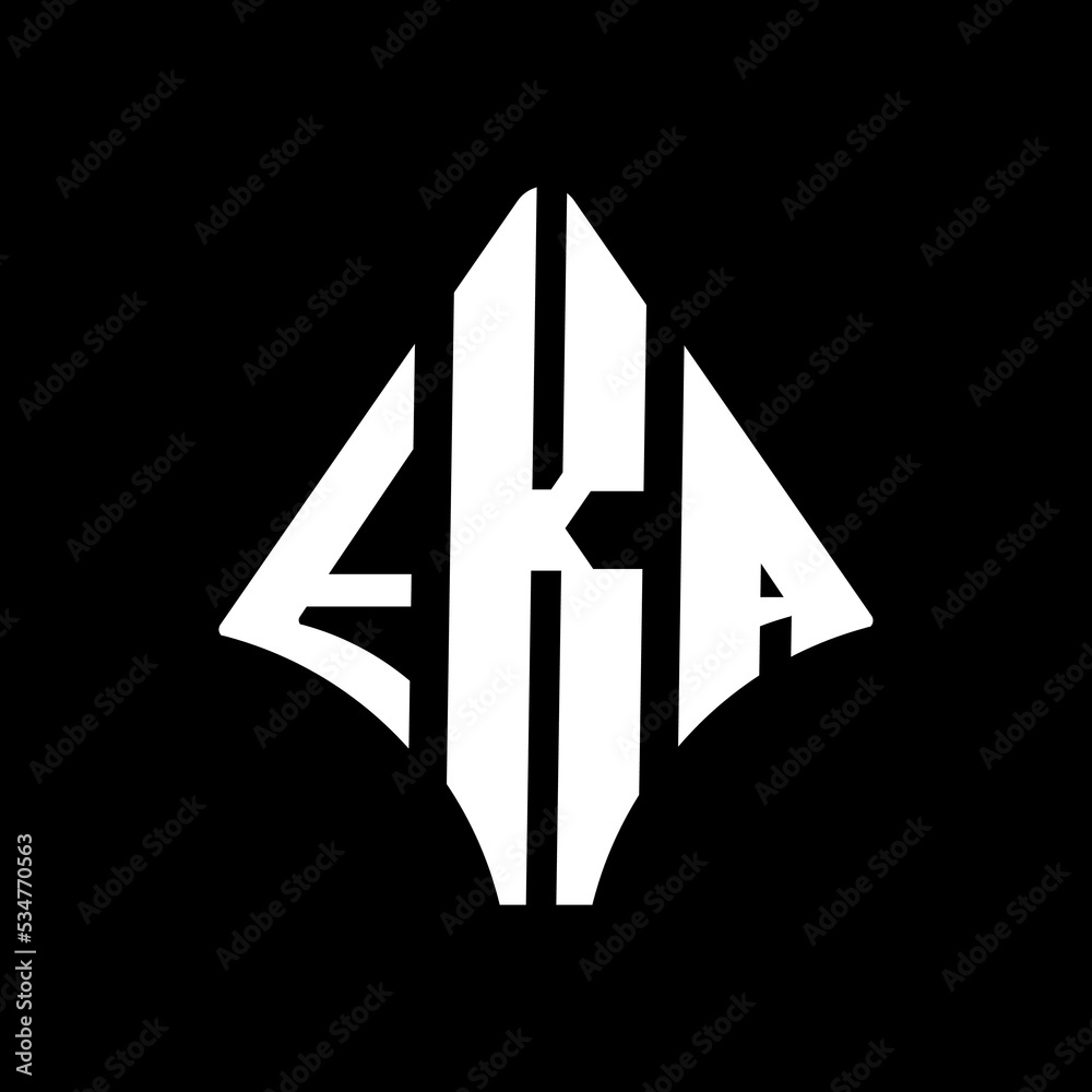 Vecteur Stock EKA logo. EKA letter. EKA letter logo design. EKA modern ...