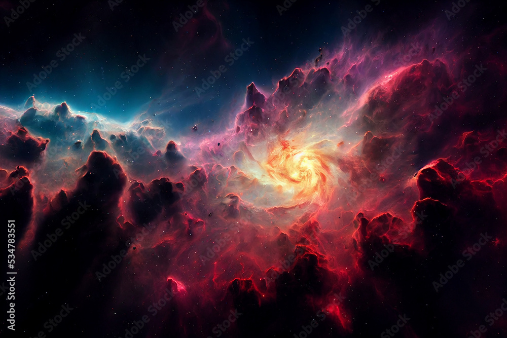 Majestic Cosmic Nebula 3D Visualization Artwork Awesome Abstract ... Majestic Cosmic Nebula 3D Visualization Artwork Awesome Abstract ...