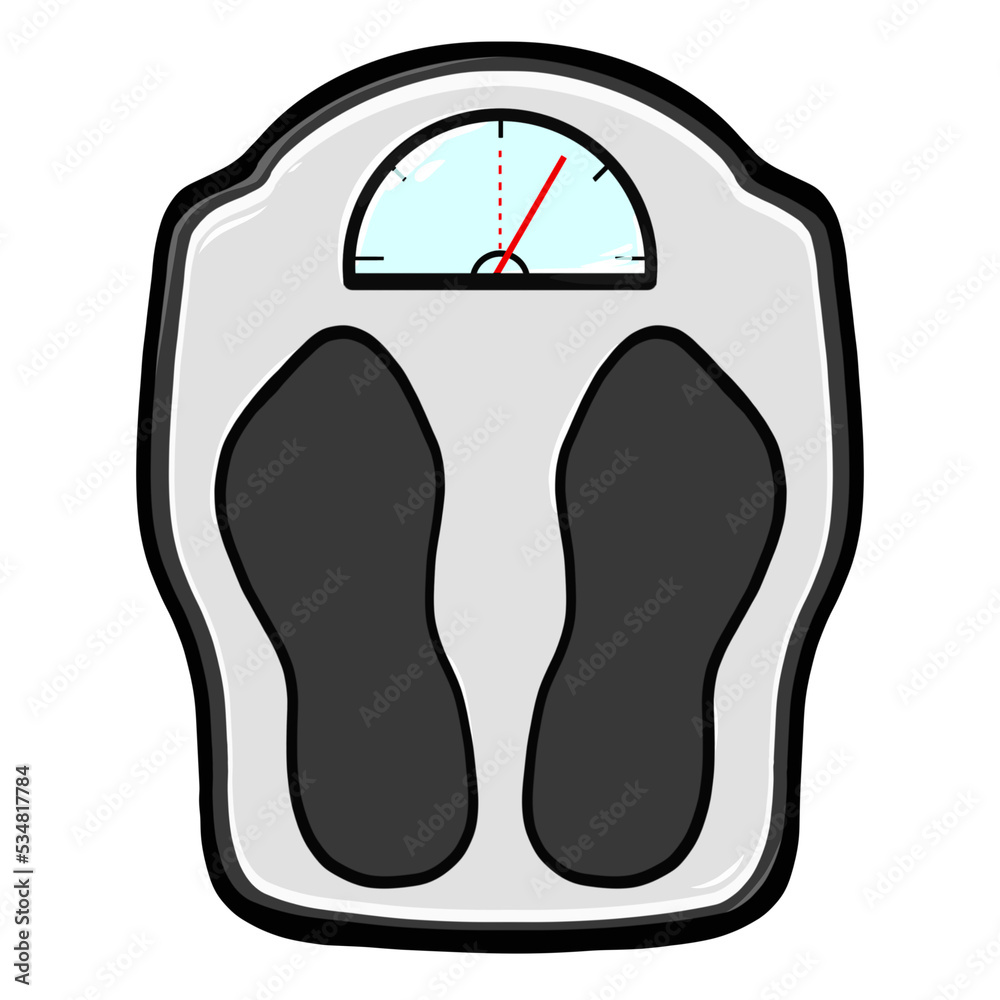 Weighing Scale Illustration Stock Illustration | Adobe Stock