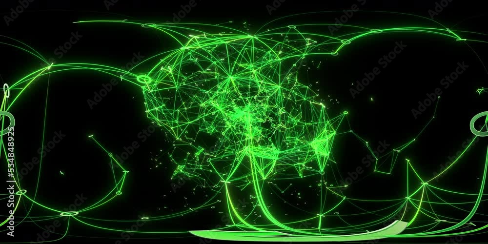 VR360 Green Digital Binary Metaverse Data Network expansion explosion ...