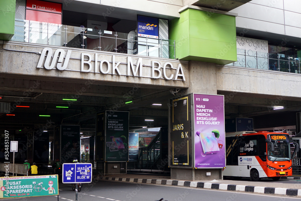 Jakarta, Indonesia. October 2022. Blok M MRT Station. MRT Jakarta is ...
