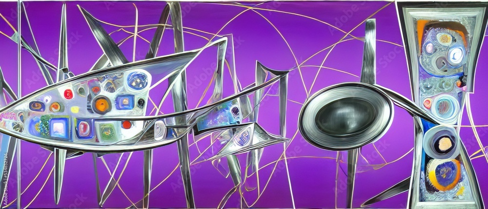 highly detailed background image with blue color Heptagon shapes and ...