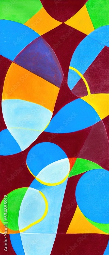 highly detailed background image blue Semi-circle and Indigo Kite ...