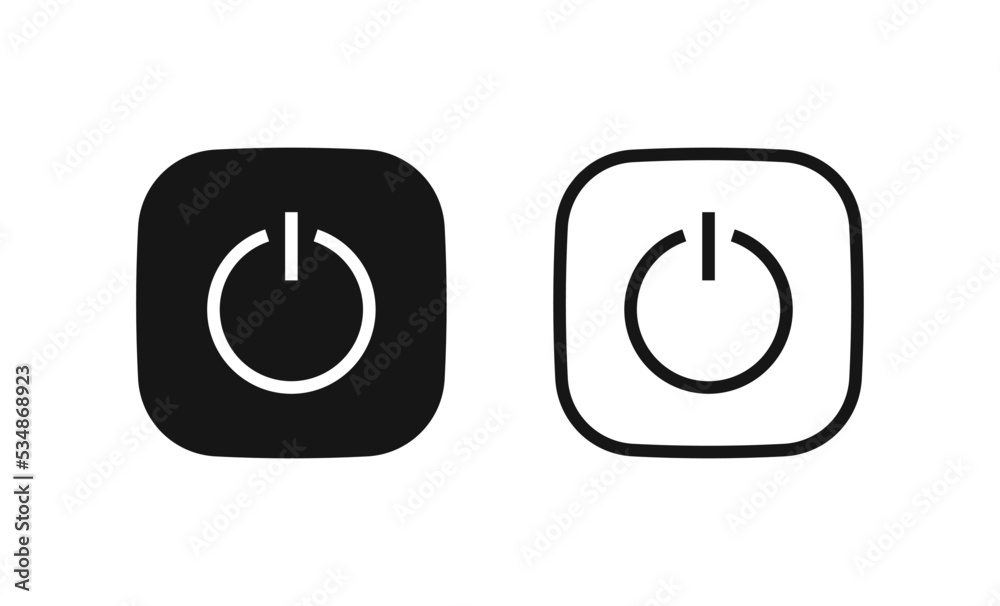 Power icon button On Off icons Buttons, Energy switch sign, Power ...