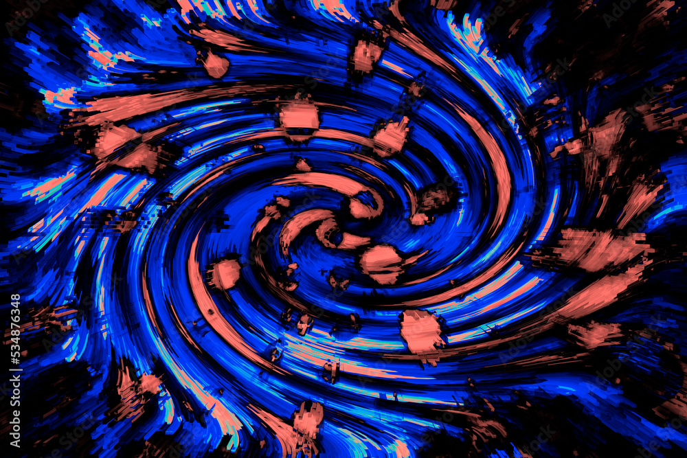 dizzy vortex colours mixing circular hypnotize swirl wallpaper Stock ...
