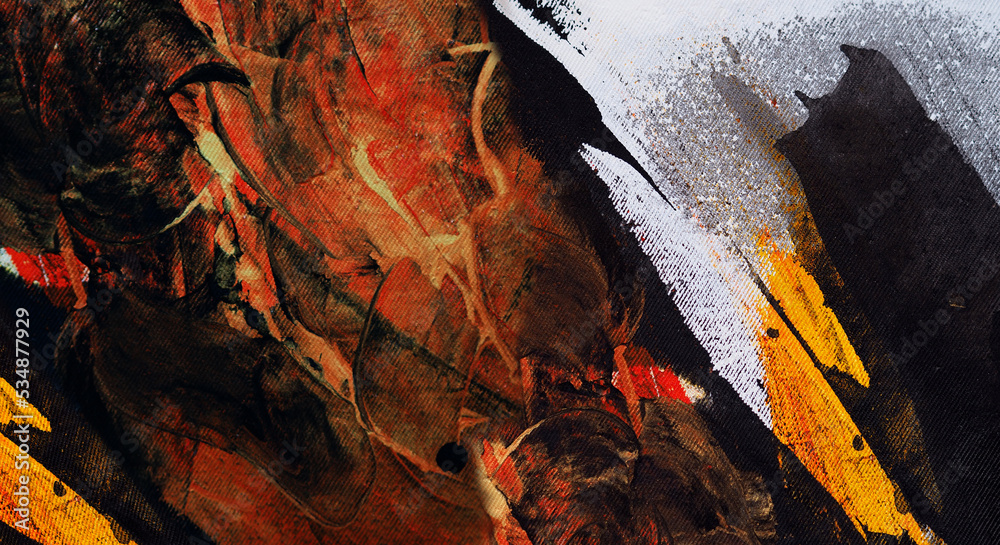 Hand draw digital art painting abstract background. Stock Illustration ...