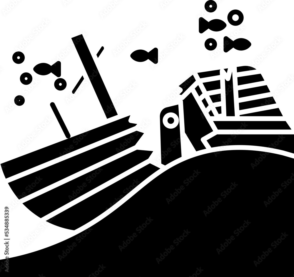 Shipwreck icon Stock Vector | Adobe Stock