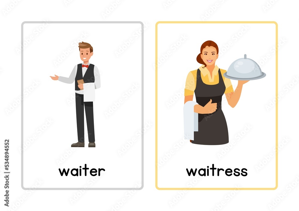 Community Helpers Flashcard - 5 Stock Illustration | Adobe Stock