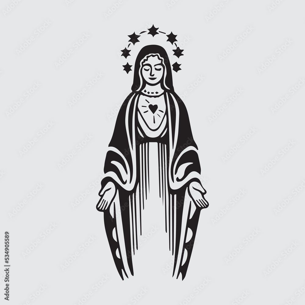 Simple illustration theme design to commemorate virgen de guadalupe ...