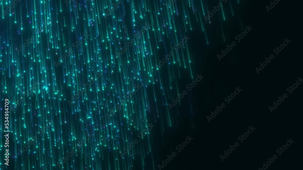 5g digital data transfer background. computer binary data falling. data ...