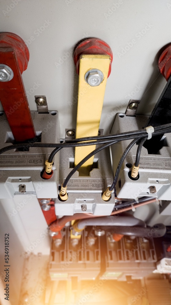 Current Transformer and cooper three phase power in circuit panel ...