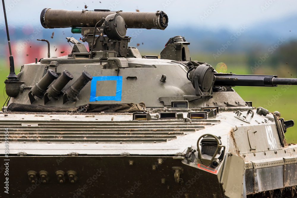 Ostrava Czech Republic 2022-09-15 The BMP-2 is an amphibious infantry ...