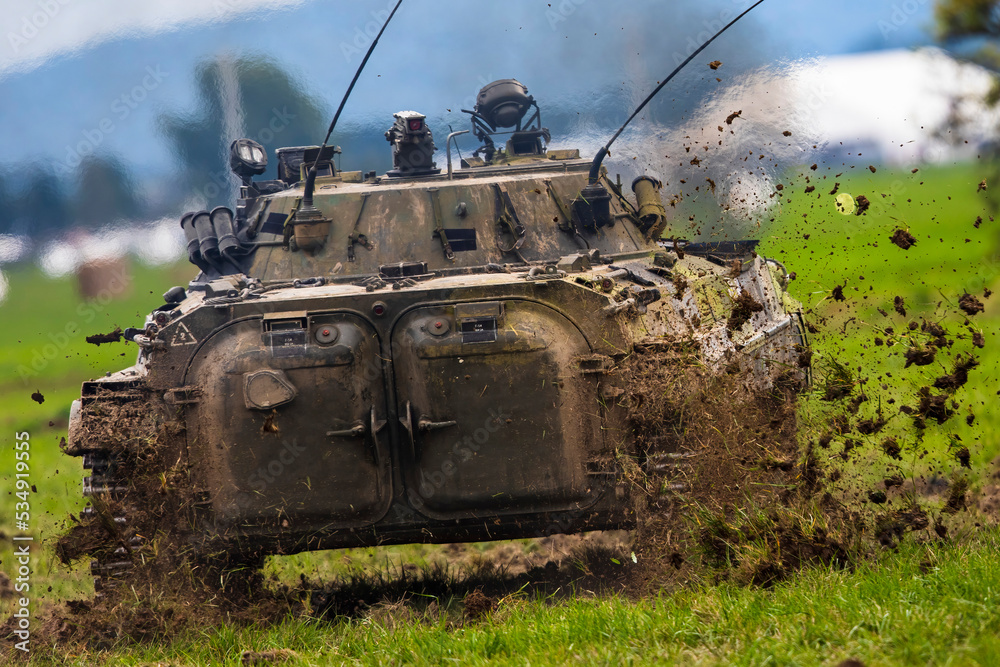 Ostrava Czech Republic 2022-09-15 The BMP-2 is an amphibious infantry ...