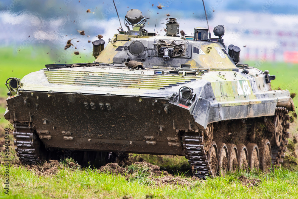 Ostrava Czech Republic 2022-09-15 The BMP-2 is an amphibious infantry ...