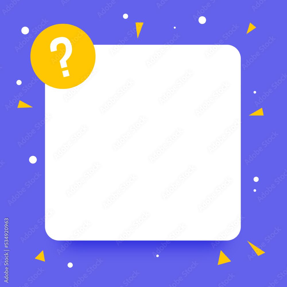 Text space with question mark signs. Stock Vector | Adobe Stock