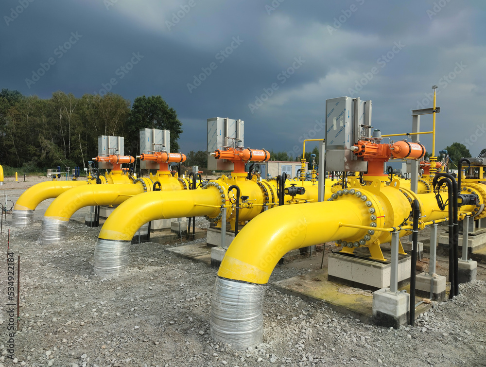 Ploty, Poland - October 02, 2022. Baltic Pipe.Terminal construction ...