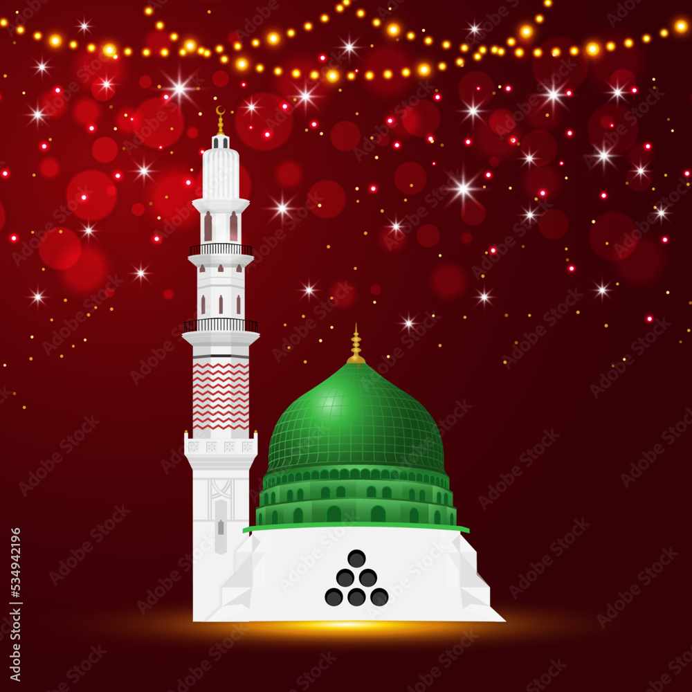 milad un nabi or maulid nabi muhammad with mawlid rasool madina ...