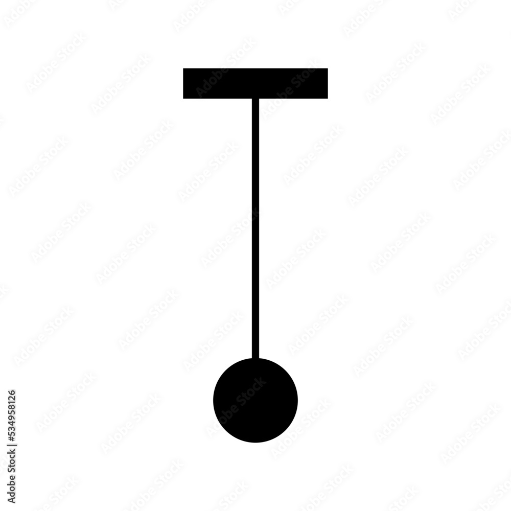 Diagram of simple pendulum harmonic motion. Stock Vector | Adobe Stock