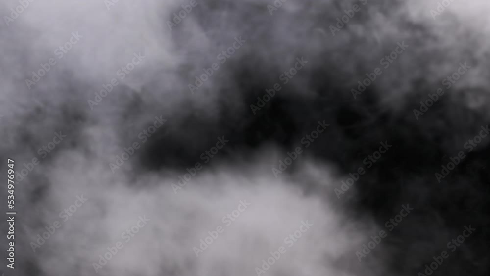 Real explosion vapor or smoke clouds rise up in slow motion, use in ...