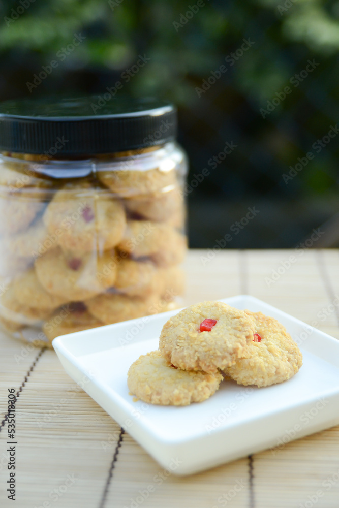 Homemade cookies call Kuih Samperit in Malay, is a traditional ...