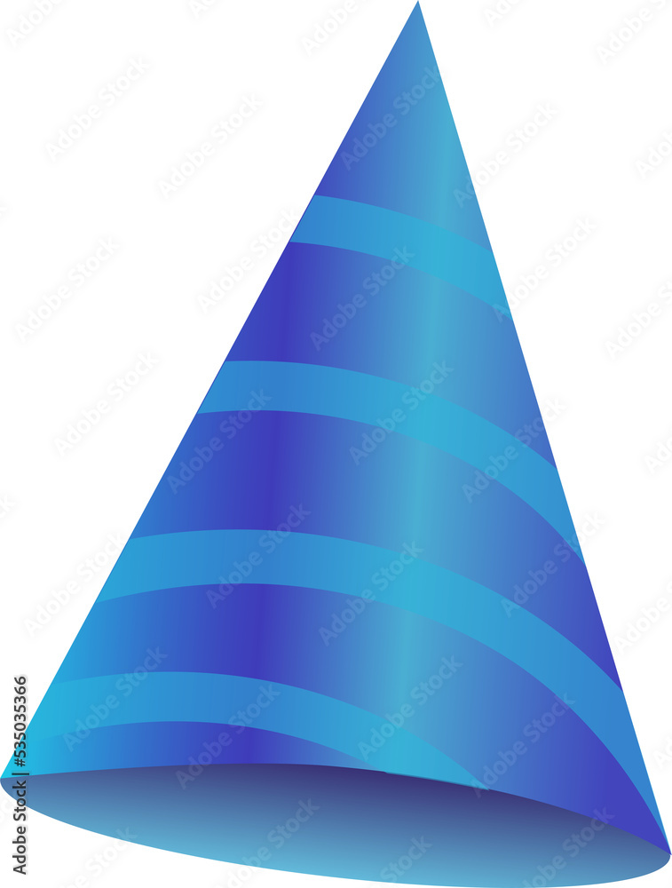 Party Hat Transparent Background Stripes