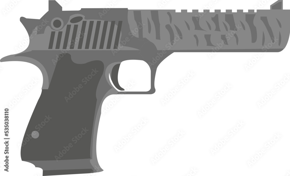 gun, pistol, weapon, handgun, isolated, firearm, white, army, police ...