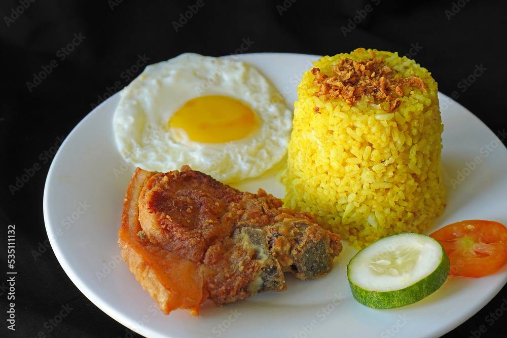 shangsilog lumpia shanghai egg java rice Stock Photo | Adobe Stock