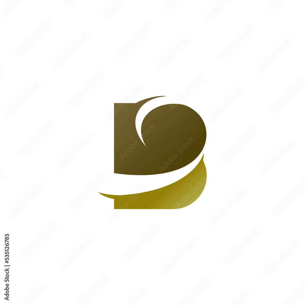 aesthetic letter B logo design. Vector illustration aesthetic letter B ...