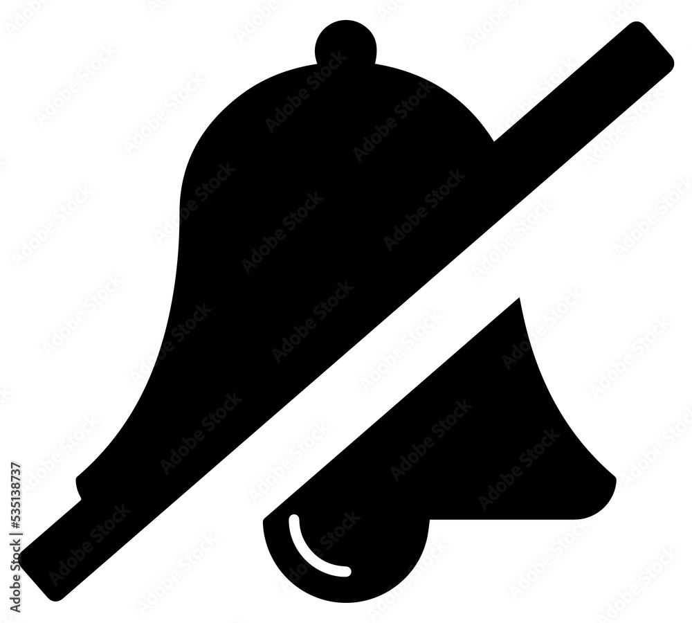 Simple bell icon PNG image. Stock Illustration | Adobe Stock
