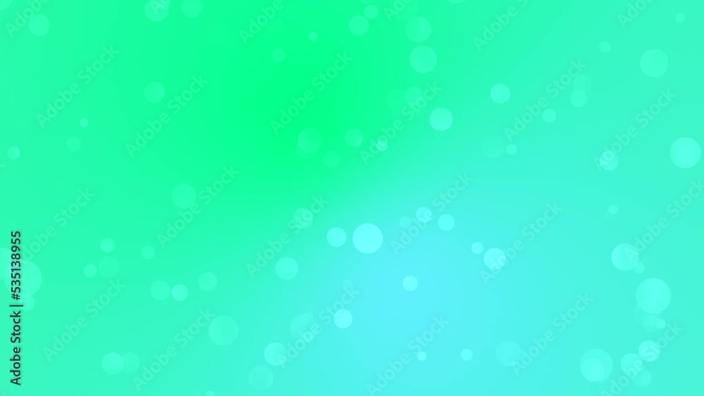 Spring Green and Bioluminescence bokeh gradient background loop motion ...