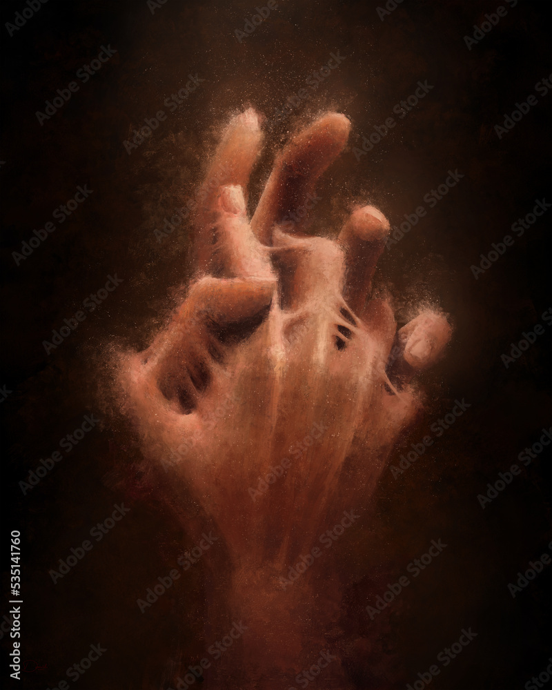 High-resolution abstract fine art painting. Abstract painting of two ...