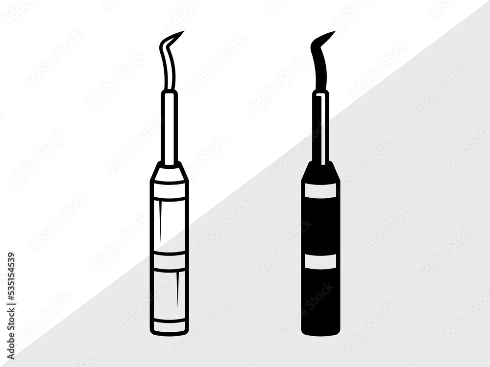Dental Equipments SVG, Dental Equipments Silhouette, Extracting Forceps ...