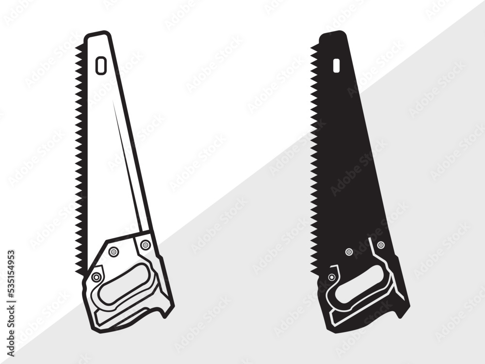 Hand Saw SVG, Hand Saw Silhouette, Hand Saw Icon Svg, Meat Hand Saws ...
