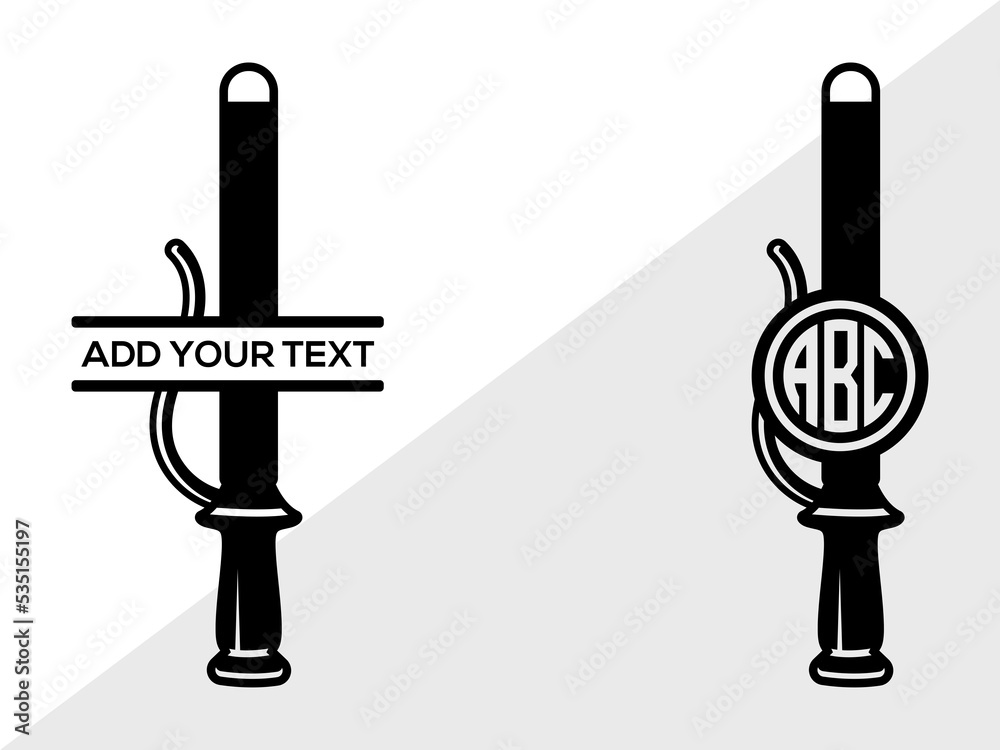 Police Baton SVG, Police Baton Monogram, Sentry Telescopic Svg, Police ...