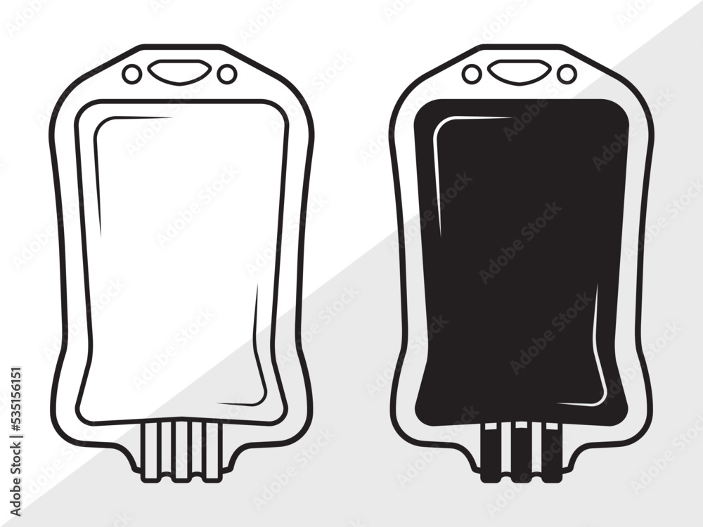 Blood Bag SVG, Blood Bag, Blood Svg, Blood Bag Icon Svg, Blood Donation ...
