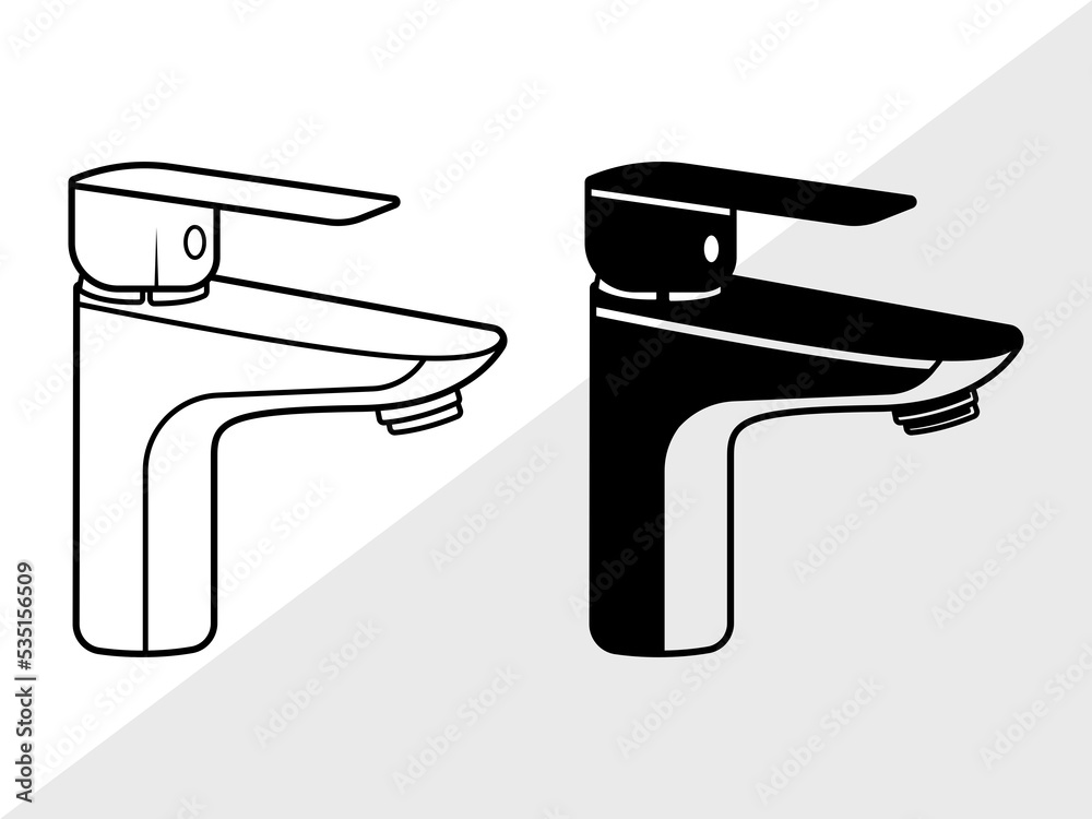 Faucet SVG, Leaky Tap Svg, Kitchen Fauce Svg, Water Tap Svg, Bathroom ...
