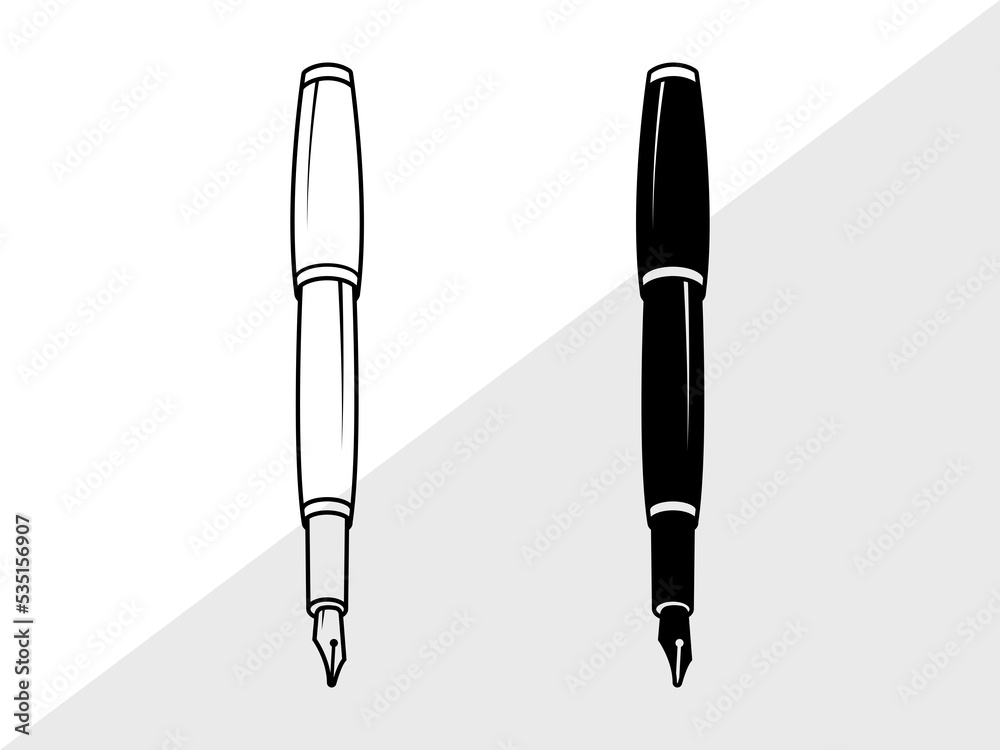 Pen SVG, Pen SVG, Fountain Pen Svg, Pen Icon Svg, Ink Pen Svg, Writing ...