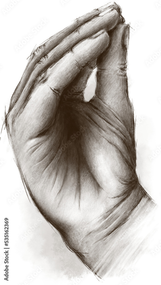 High-resolution Italian hand gesture PNG drawing with transparent ...