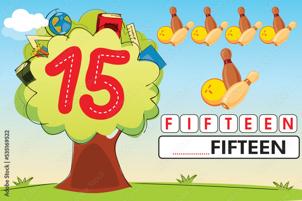 Kids learning material. Tree and Garden Play land Worksheet for ...