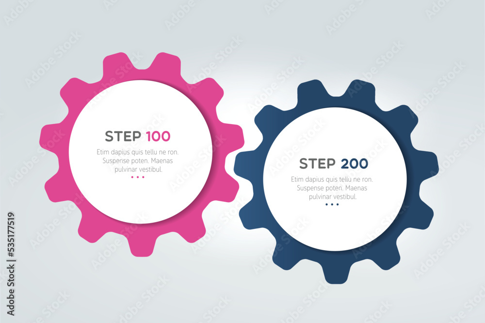 Two elements chart, scheme, diagram. Infographic template. Stock Vector ...