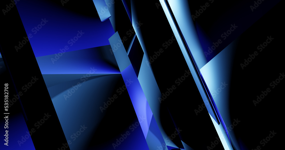 Render with a multi-colored blue background from pieces of different ...