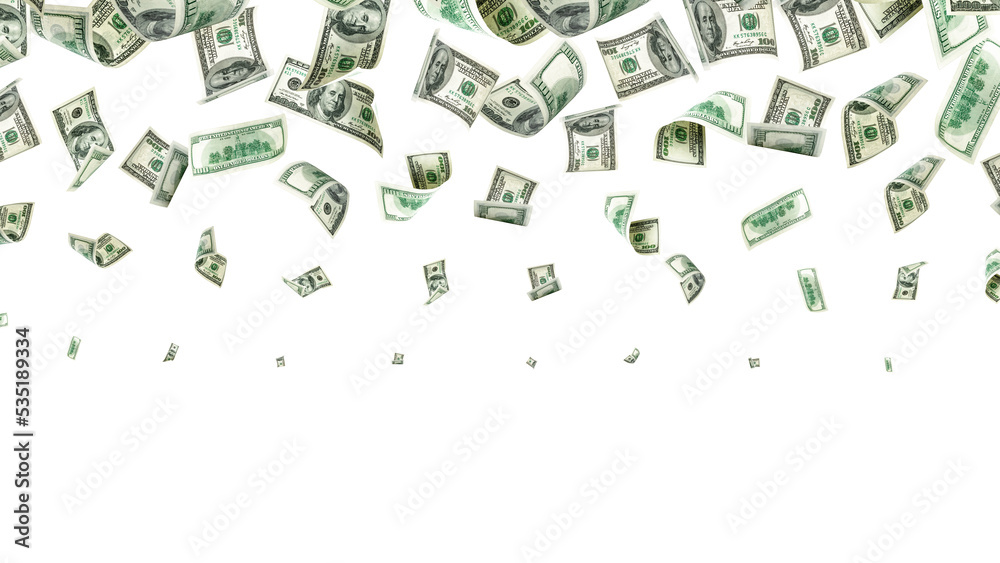 Dollar sign. American money. Cash white background, us bill. Money ...