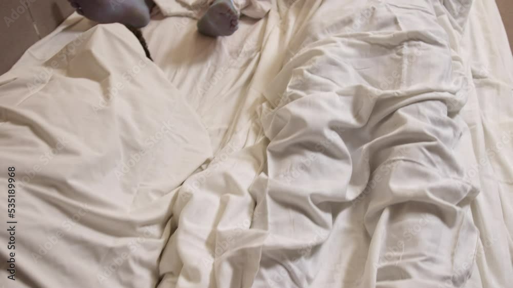 Corpse after disease, human life. Epidemic alert and infection. Scene ...