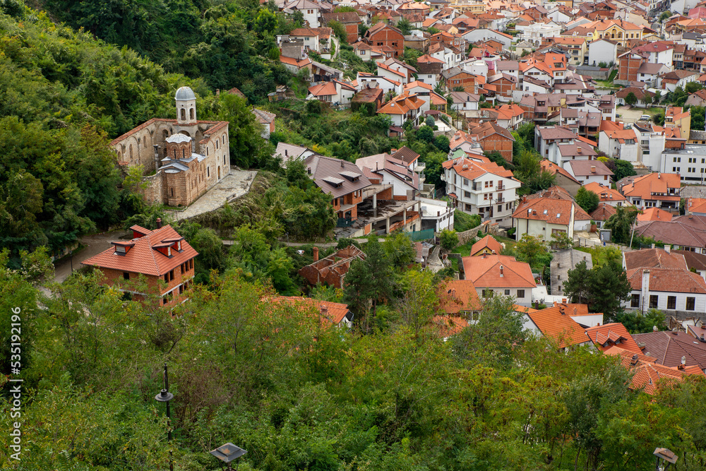 Prizren Old Town and Sinan Pasha Mosque. Popular Tourist Destination in ...