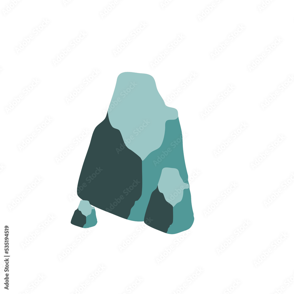Stone elements design asset template, rock elements. Can be used for ...