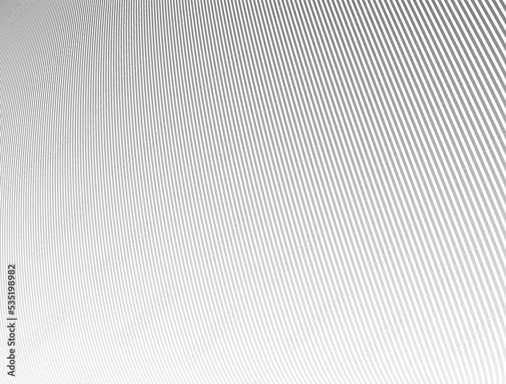 Light grey lines in 3D perspective vector abstract background, dynamic ...