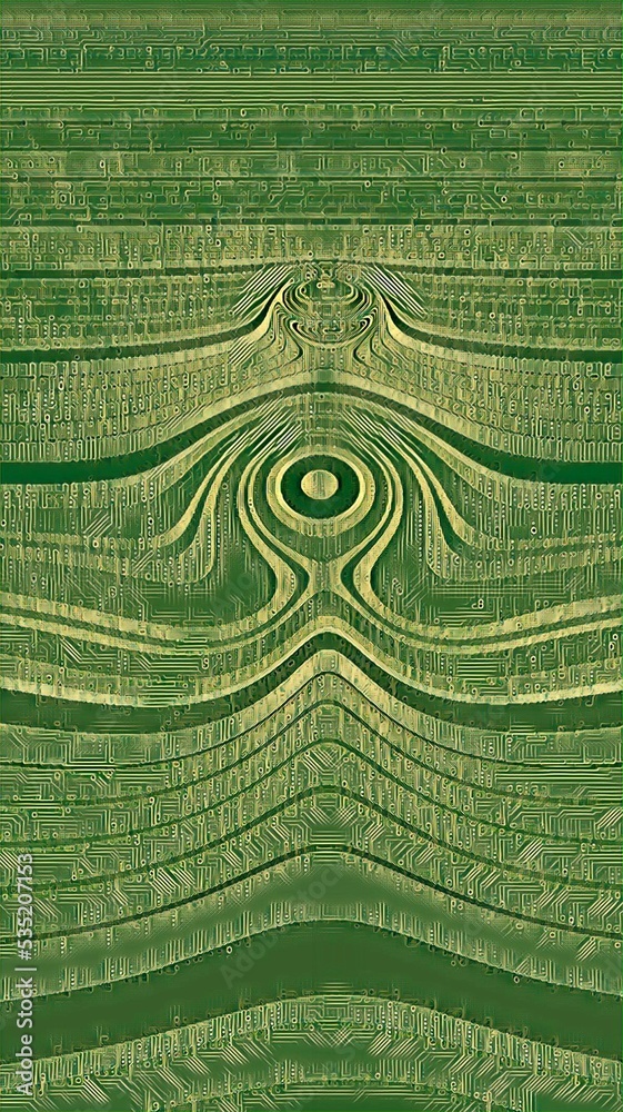 cross-section with layers and contour lines in natural textured colours ...