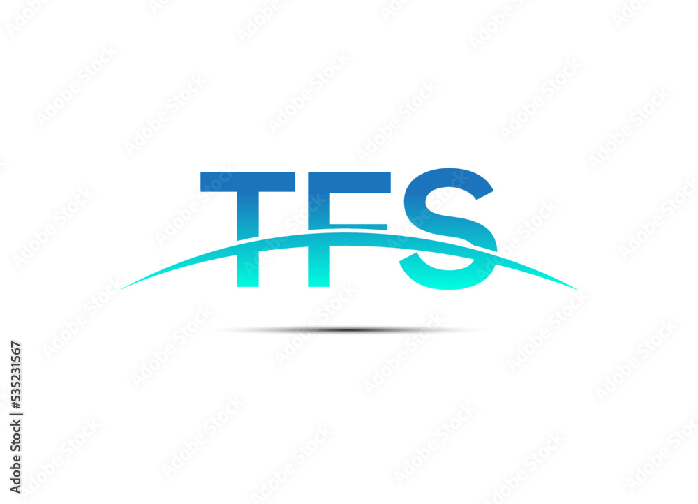 letter TFS logo design icon illustrator vector file. Stock Vector ...
