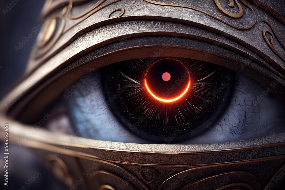 Metal Eye Fantasy - Digital Art, Concept Art, 3D Render Stock ...